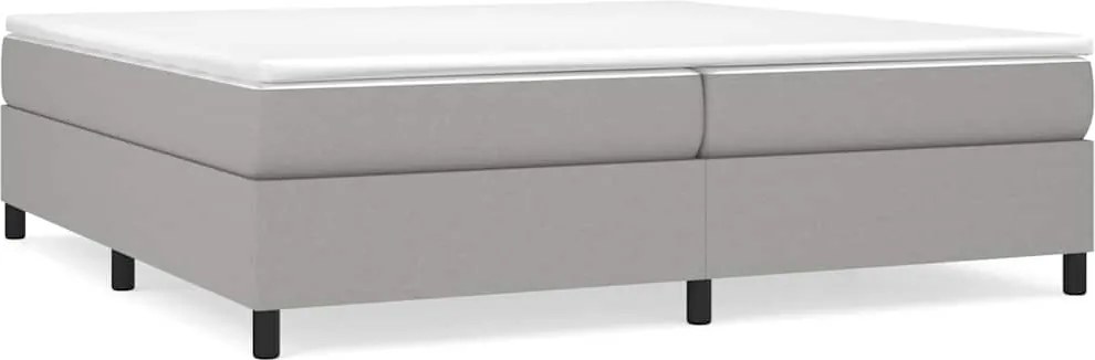 Rám postele s boxspringem světle šedý 200 x 200 cm textil 3120886