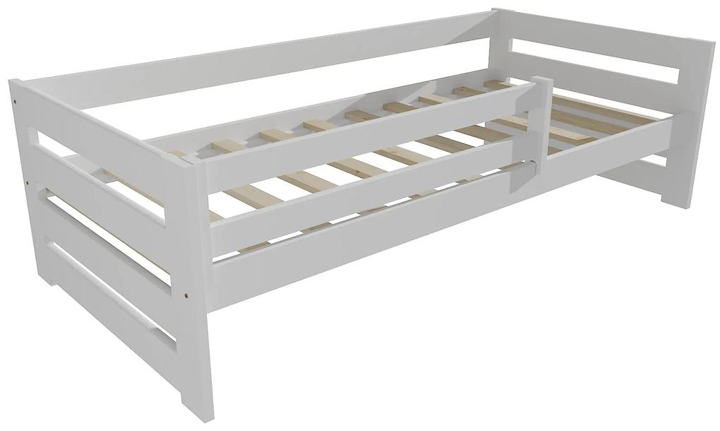 Vomaks Dětská postel DP 025 se zábranou Rozměr: 80 x 180 cm, Barva: surové dřevo