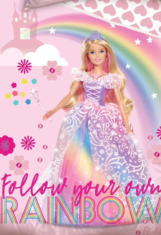 Dětské povlečení Barbie Duhová Princezna