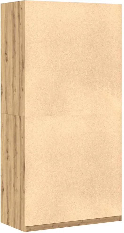 Šatní skříň dub artisan 100 x 50 x 200 cm kompozitní dřevo 3318625
