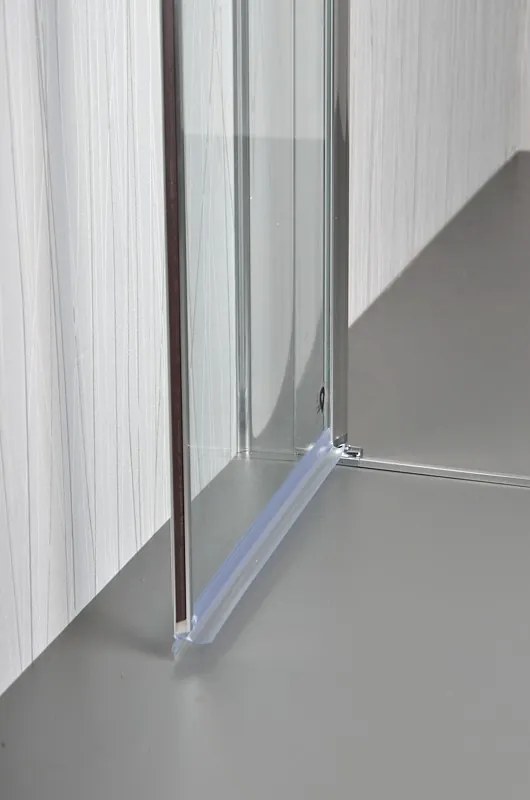 ARTTEC Dvoukřídlé sprchové dveře do niky COMFORT C 13 čiré sklo 122 - 127 x 195 cm XCOM0152