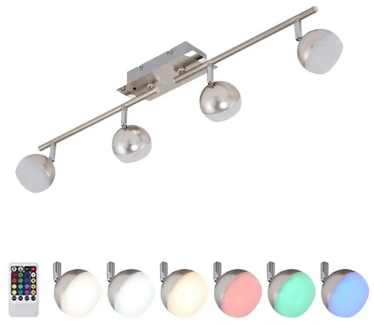 Briloner Briloner 2040-042 - LED RGB Stmívatelné svítidlo BAFFLE 4xLED/3,3W/230V + DO BL0240