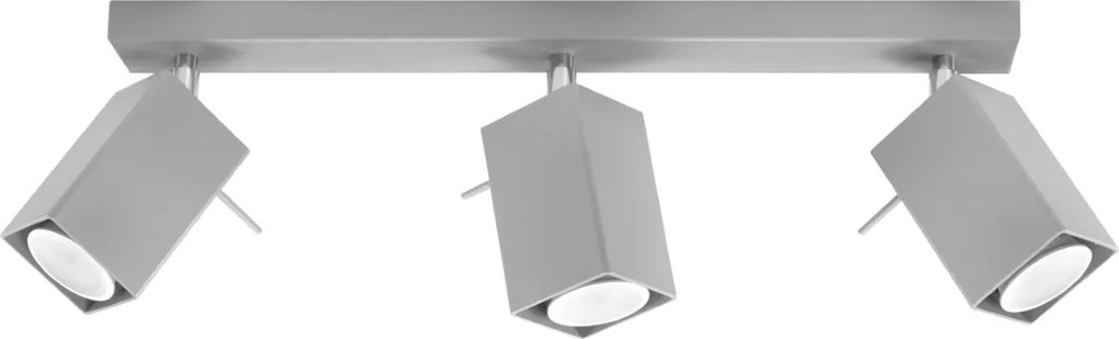 Sollux Lighting Stropní svítidlo MERIDA 3 šedé