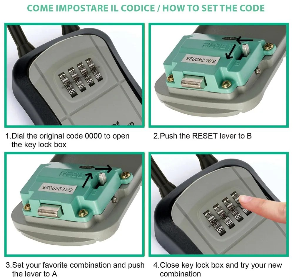 VELAMP Schránka na klíče IG012 s kódovou ochranou