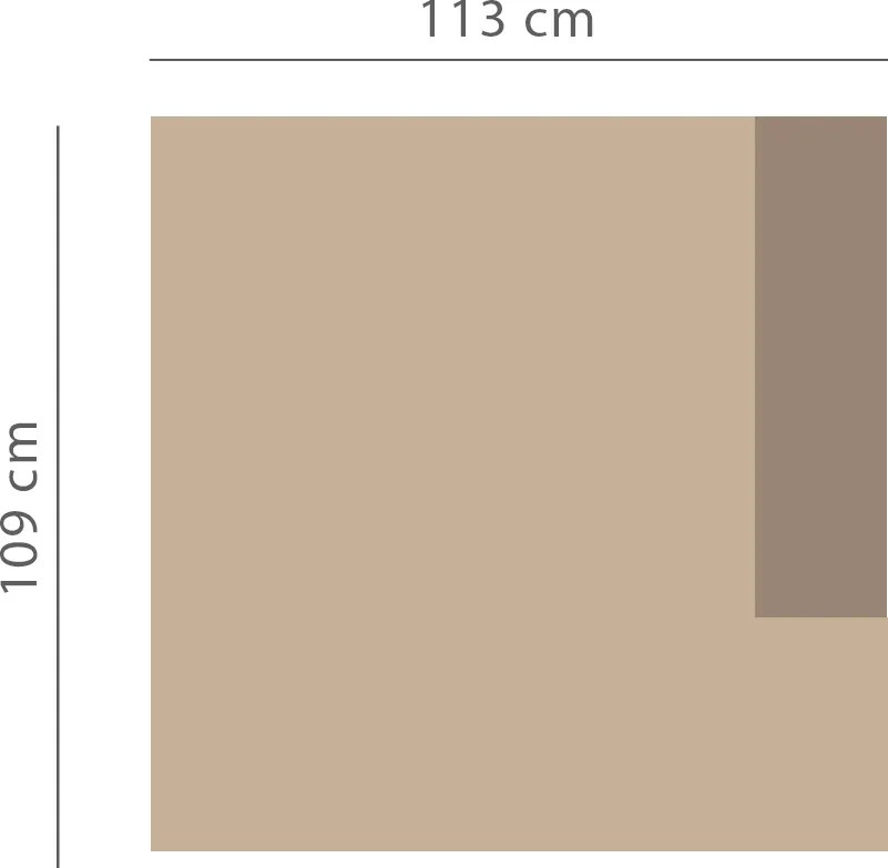 ZURICH OTTR | pravý jednosed bez područky | bez funkce | 109 cm | VÝBĚR TKANIN
