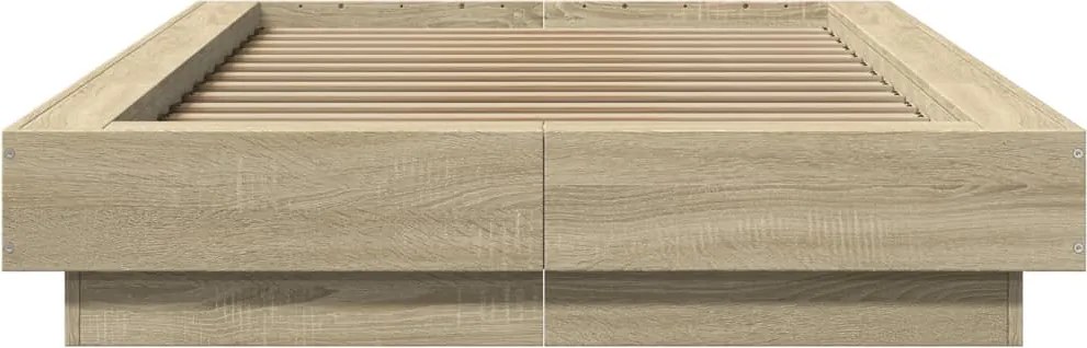 Rám postele dub sonoma 75 x 190 cm kompozitní dřevo 3281247