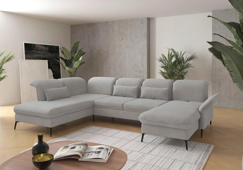 XXXLutz SEDACÍ SOUPRAVA, textil, barvy stříbra Sit & More - Sedací soupravy - 00014401182H