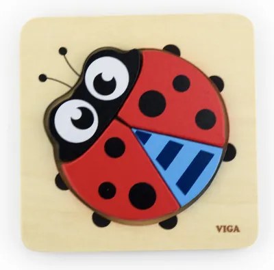 První dětské puzzle Viga 50168 beruška