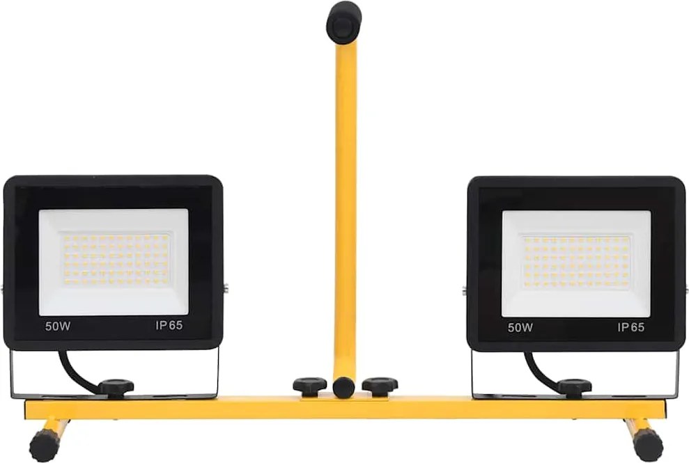 LED reflektor s rukojetí 2 x 50 W teplé bílé světlo 149646