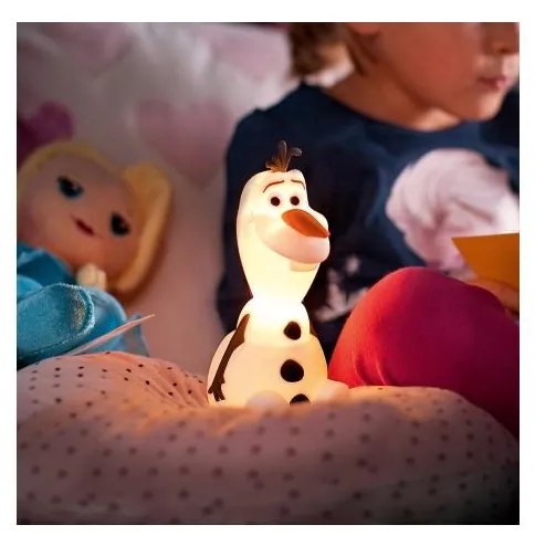 Philips 71768/08/16 -LED Dětská lampa DISNEY FROZEN OLAF LED/0,3W/2xAAA sněhulák