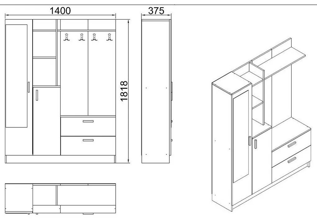 Předsíňová sestava Dana White