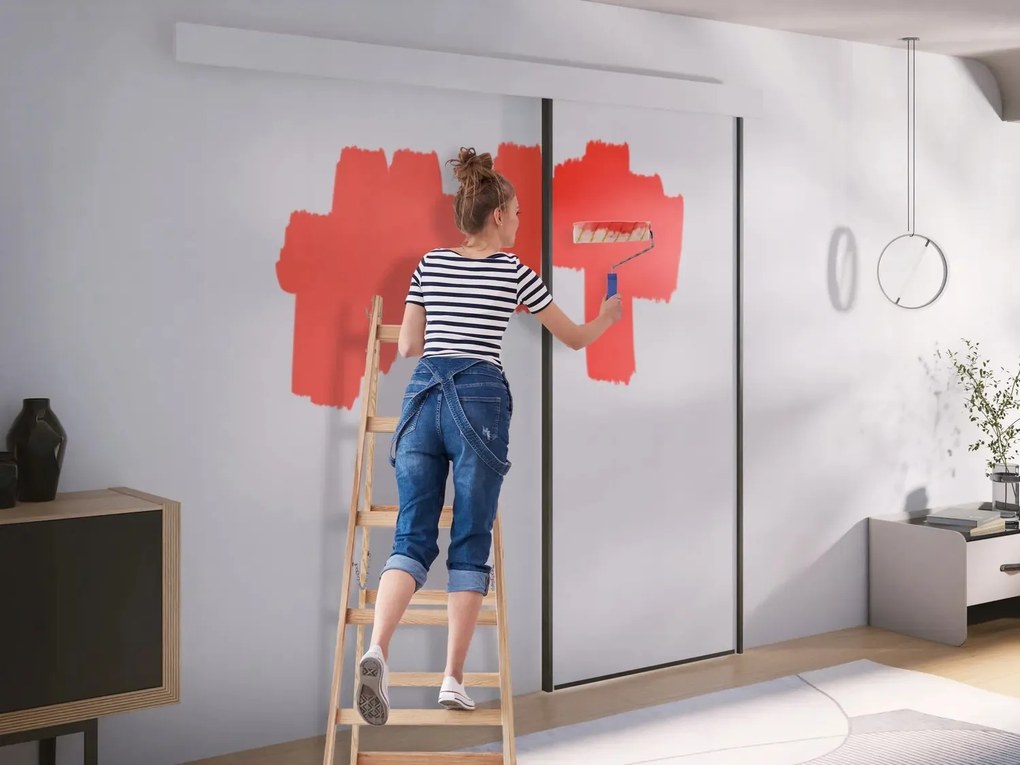 Posuvné dveře s krycí lištou do malowania / tapetowania PAINTER 60