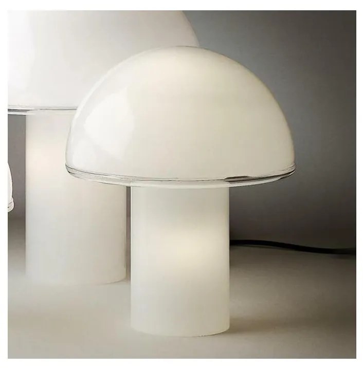 Artemide A006300 - Stolní lampa ONFALE 1xE14/5W/230V + 1xE27/13W bílá