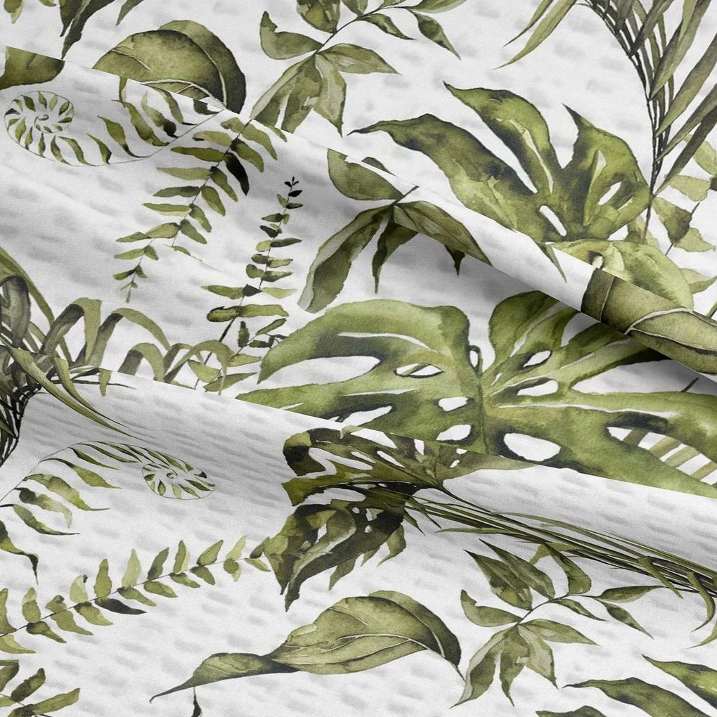 Krepové prodloužené povlečení Tropická oáza Velikost: 140 x 220 + 70 x 90