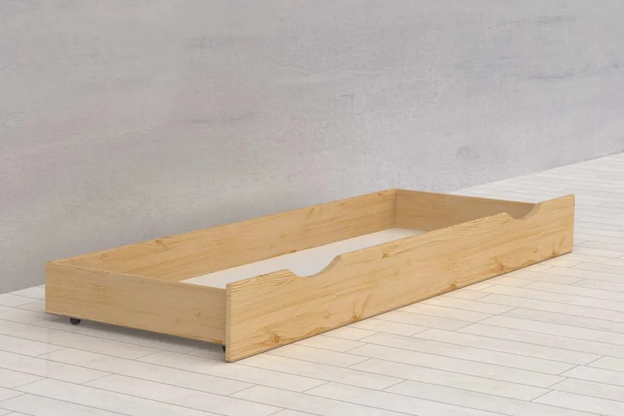 Via-nábytek Úložný šuplík pod postel z borovice S516 Rozměry cm 180 x 17 x 72