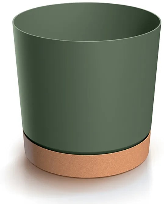 PROSPERPLAST Květináč - TUBO PM Průměr: 39 cm, Barva: tmavě zelená