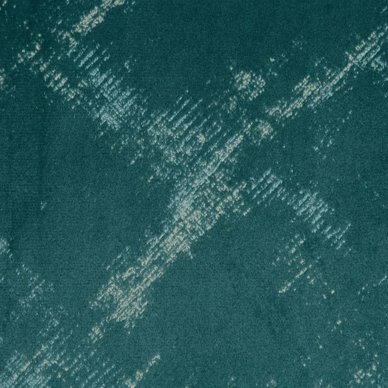 Sametový tmavotyrkysový závěs na pásce ADRIA 140x270 cm