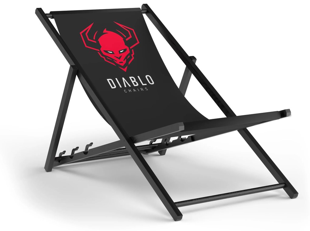 DIABLO CHAIRS Zahradní lehátko Diablo, černé