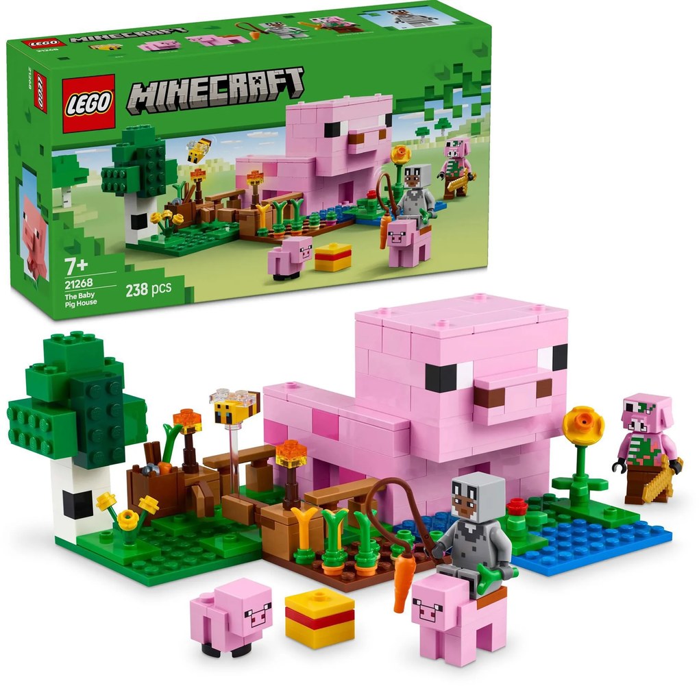 Lego minecraft 21268 domeček prasátka 5702017815428