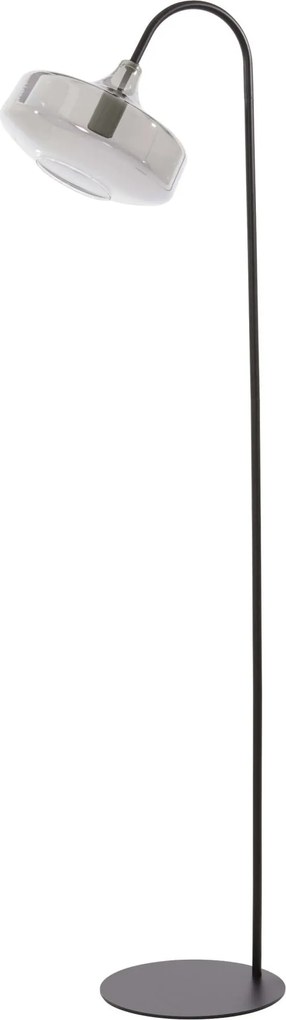 Kovová stojací lampa BLACK SOLNA
