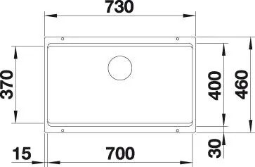 Blanco ETAGON 700 U InFino Silgranit antracit bez excentru s pojezdy