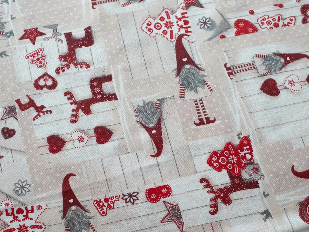 Vánoční ubrus 140 × 160 cm – Skřítci