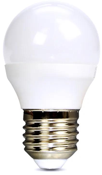 SOLIGHT LED žárovka miniglobe matná P45 6W, E27, 4000K, 510lm