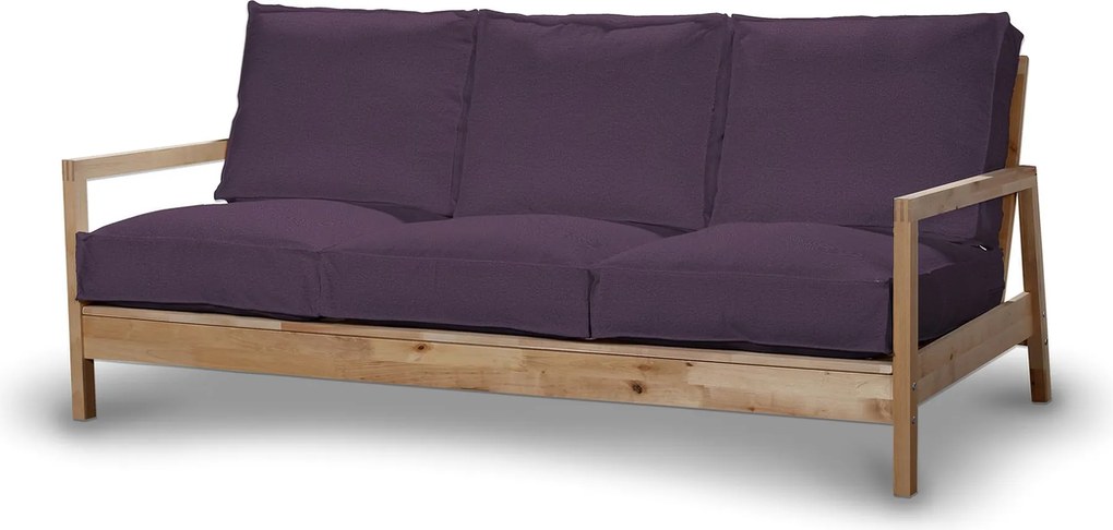 Potah na pohovku IKEA  Lillberg 3-místná nerozkládací barva fialová látka pletený vzor