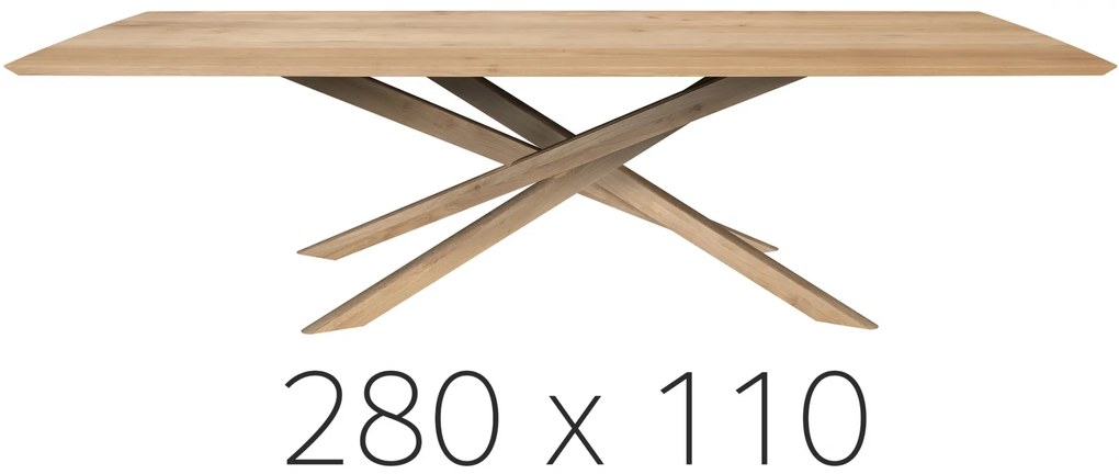 Ethnicraft jídelní stoly Mikado Dining Table (280 x 76 x 110 cm)