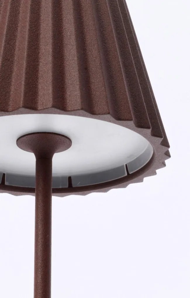 BIZZOTTO Zahradní stolní LED lampa ARTIKA 36 cm hnědá