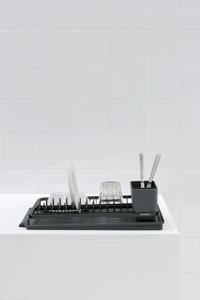 Brabantia SINK SIDE Odkapávač na nádobí 38,6x49,2x14,2 cm - tmavě šedá