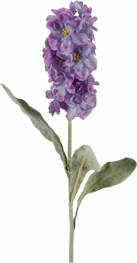 Umělá květina MATTHIOLA 56 cm, fialová