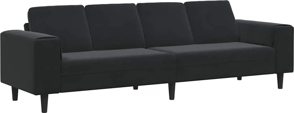 Pohovka do obývacího pokoje Černá 250 x 77 x 76 cm 3335096