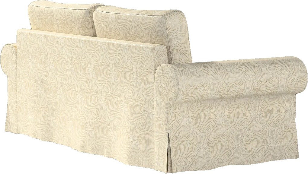 Potah na pohovku IKEA Backabro, 3-místná, rozkládací barva béžová látka lesklé, pletený vzor, vzorované