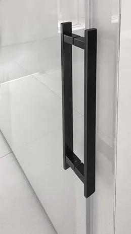GELCO s.r.o. VOLCANO Sprchové dveře do niky 130 čiré sklo GELCO GV1413 BLACK - 1300 mm