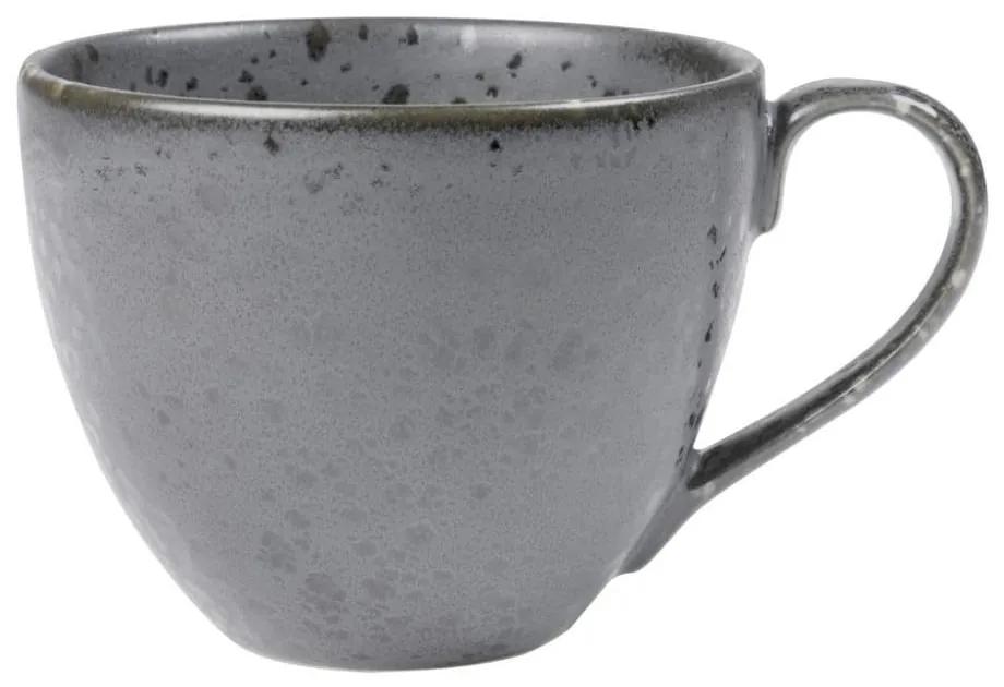 Šedý kameninový šálek na čaj Bitz Mensa, 460 ml