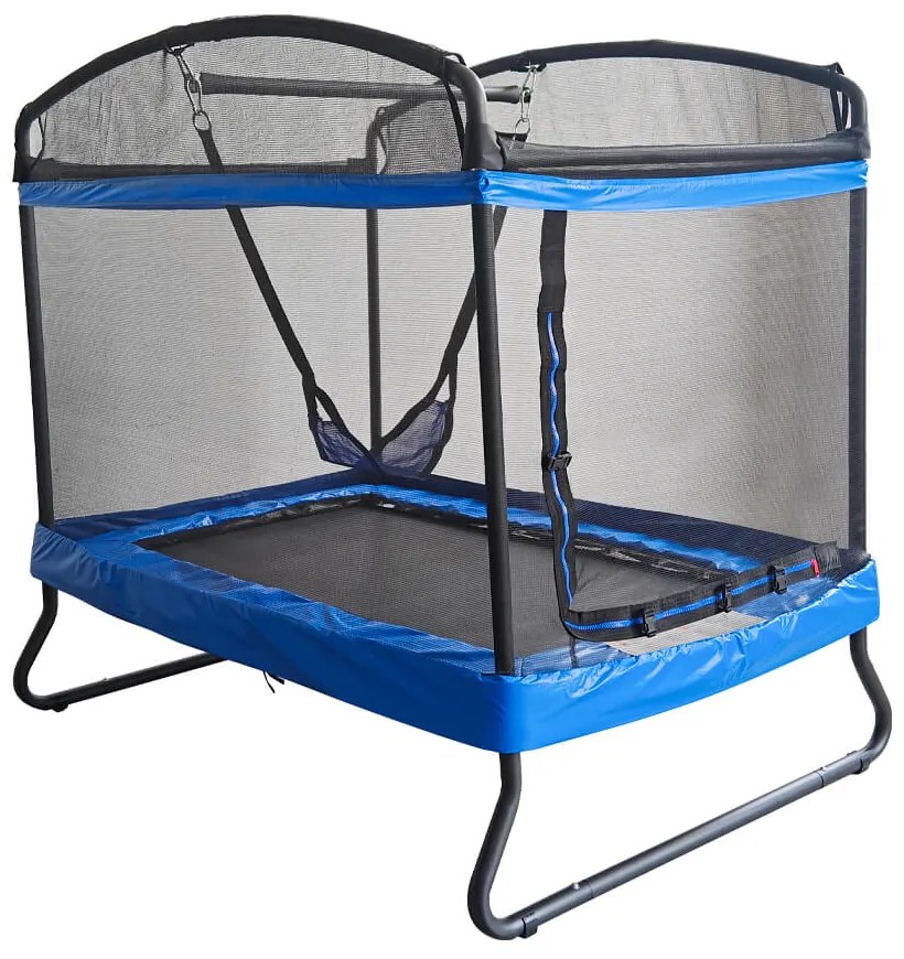 Trampolína pro děti s houpačkou a bezpečnostní sítí