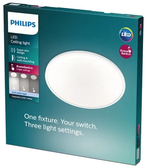 Philips - LED Stmívatelné stropní svítidlo CLEAR 1xLED/18W/230V 4000K