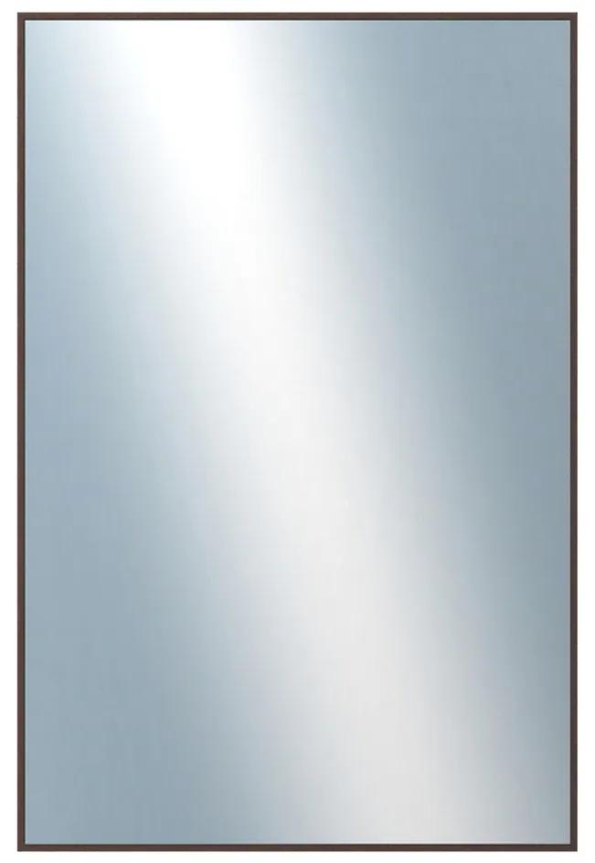 DANTIK - Zarámované zrcadlo - rozměr s rámem cca 40x60 cm z lišty Hliník wenge tmavá |P273-516 (7273516)