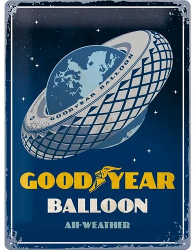 Postershop Plechová cedule: Goodyear (Balloon Tire) - 40x30 cm