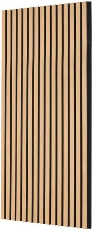 Dřevěné lamelové akustické panely 59,9 × 119,9 cm – světlý dub