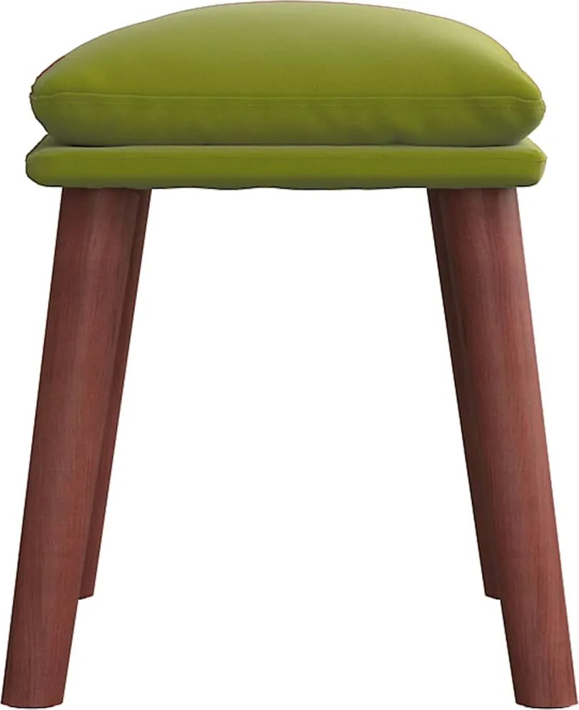 Podnožka světle zelená 45x29,5x35 cm samet 341471