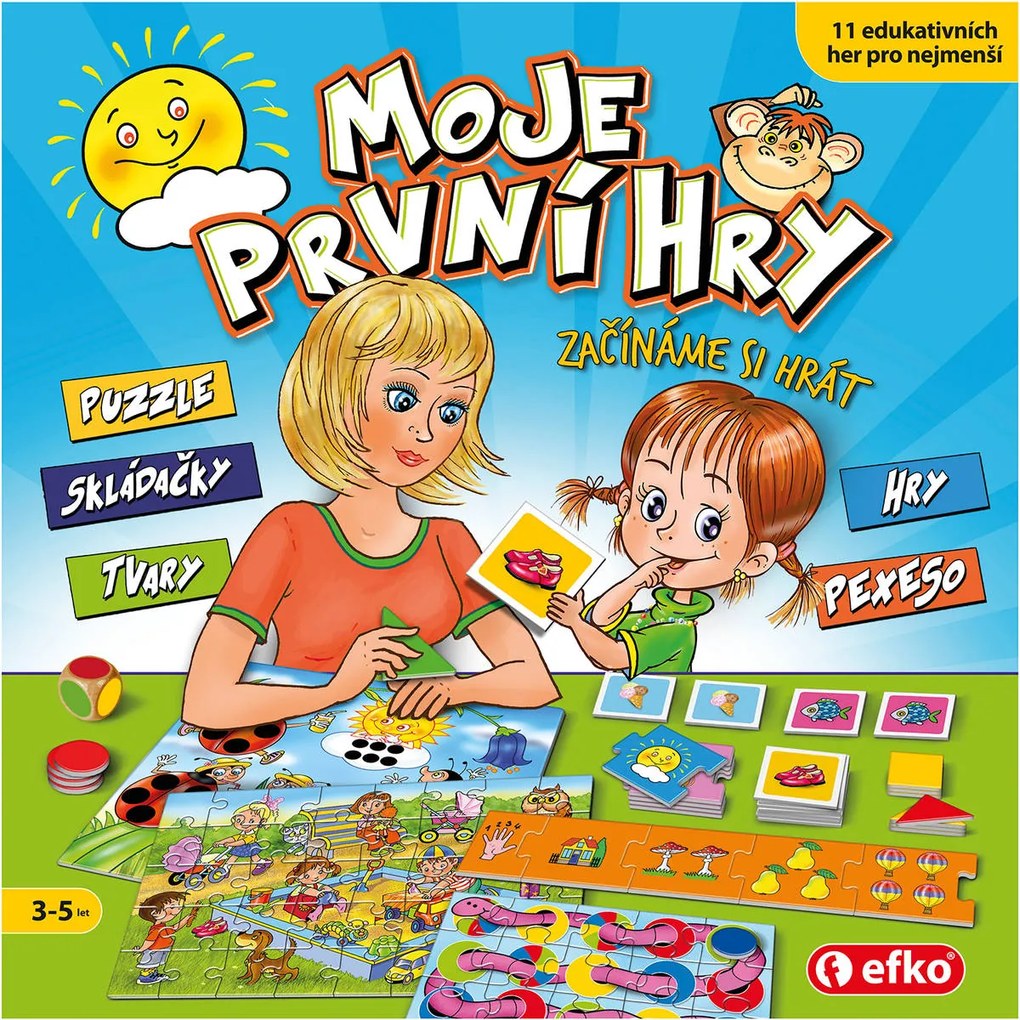 EFKO Moje první hry soubor her pro nejmenší děti SPOLEČENSKÉ HRY ef54671