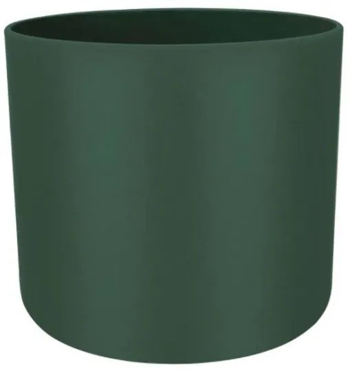 Plastový obal na květináč elho B.FOR SOFT, průměr 16 cm, tmavě zelený