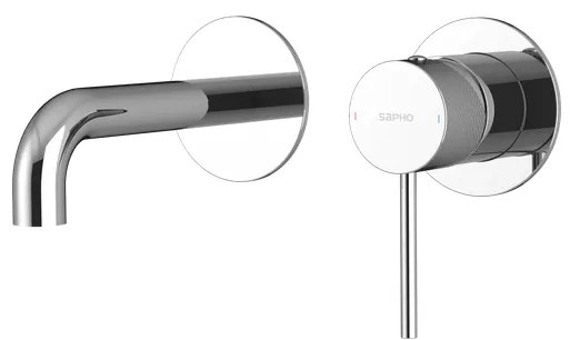 Sapho Sapho, ULTRASAN 2-prvková podomítková umyvadlová baterie, hubice 16cm, chrom, UT118V