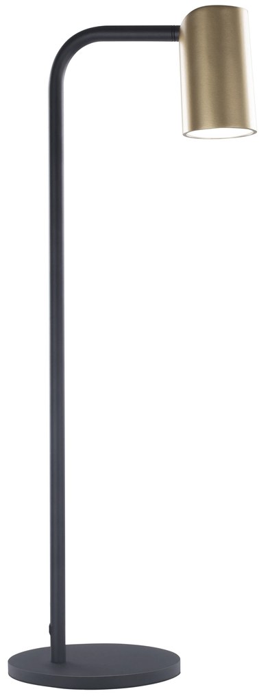 Mantra 8492 Sal, stolní lampa s otočnou hlavou 1xGU10, černá/zlatá, výška 53,5cm