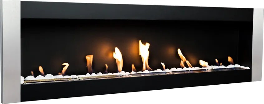 BIOFLAME biokrb Easy XL Open Nerez Vertical 140x40 cm