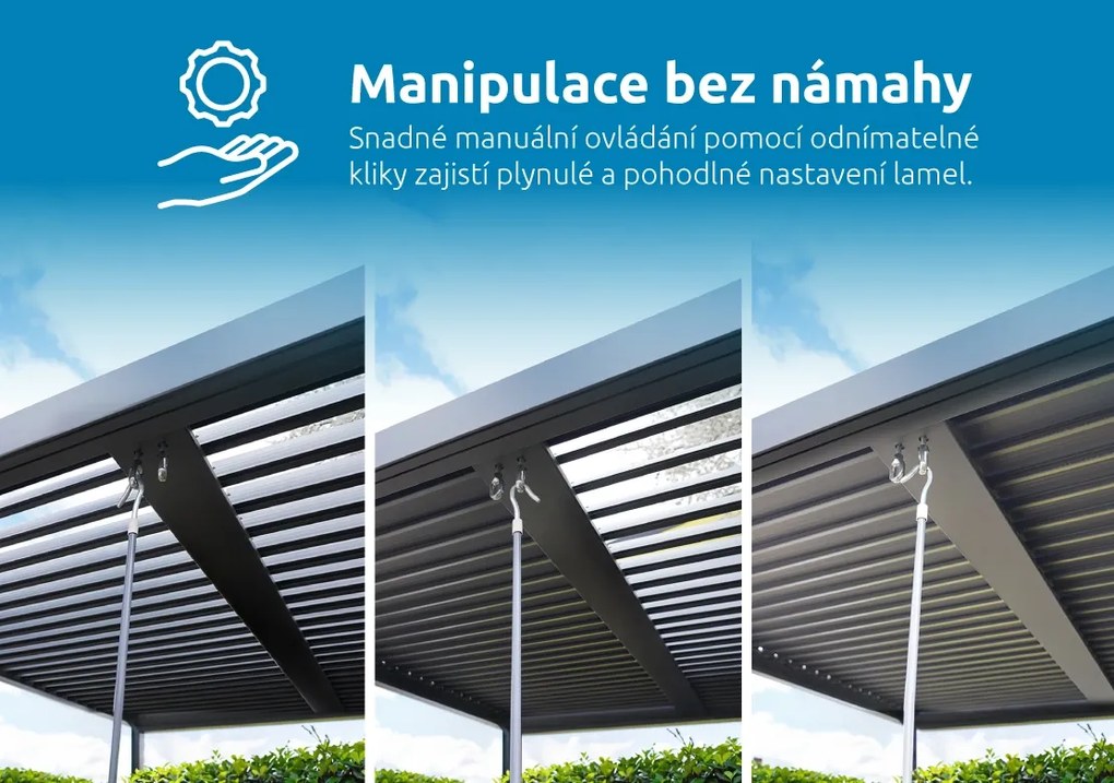 Bioklimatická pergola Marimex 3x4 m | 11640722