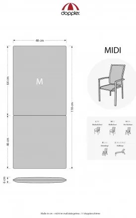 Doppler LIVING 6910 střední - polstr na židli a křeslo