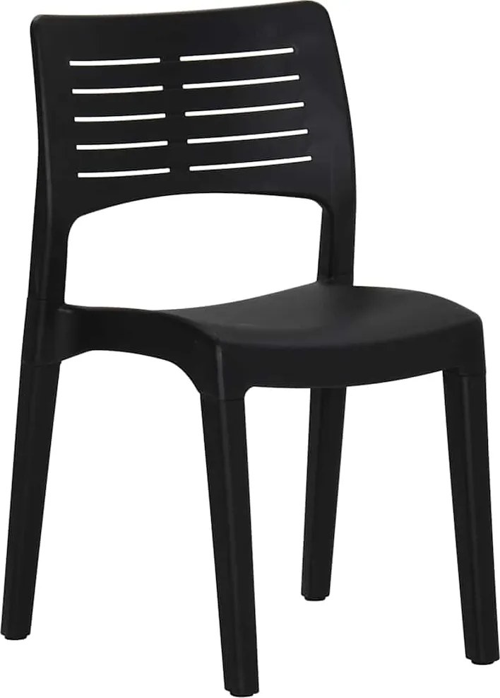 Zahradní židle 2 ks antracitové polypropylen 317728